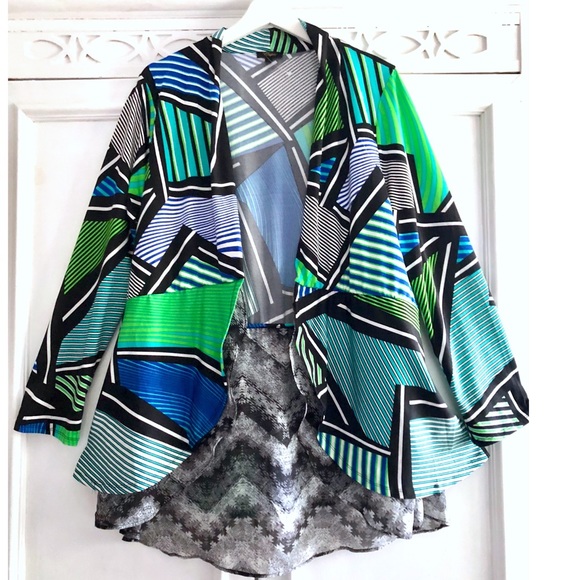 Cupio | Jackets & Coats | L Xl Jacket Topper Blazer Top Modern Double ...